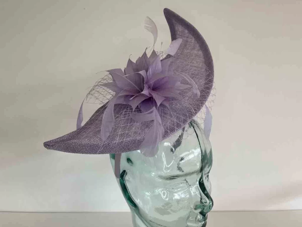 Half moon fascinator in wisteria - Love Fascinators